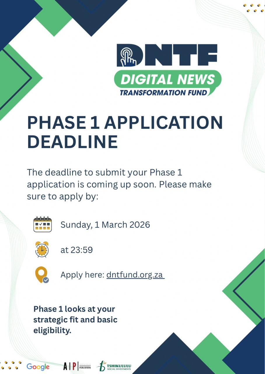 Phase 1 Applications for the Digital News Transformation Fund (DNTF ...